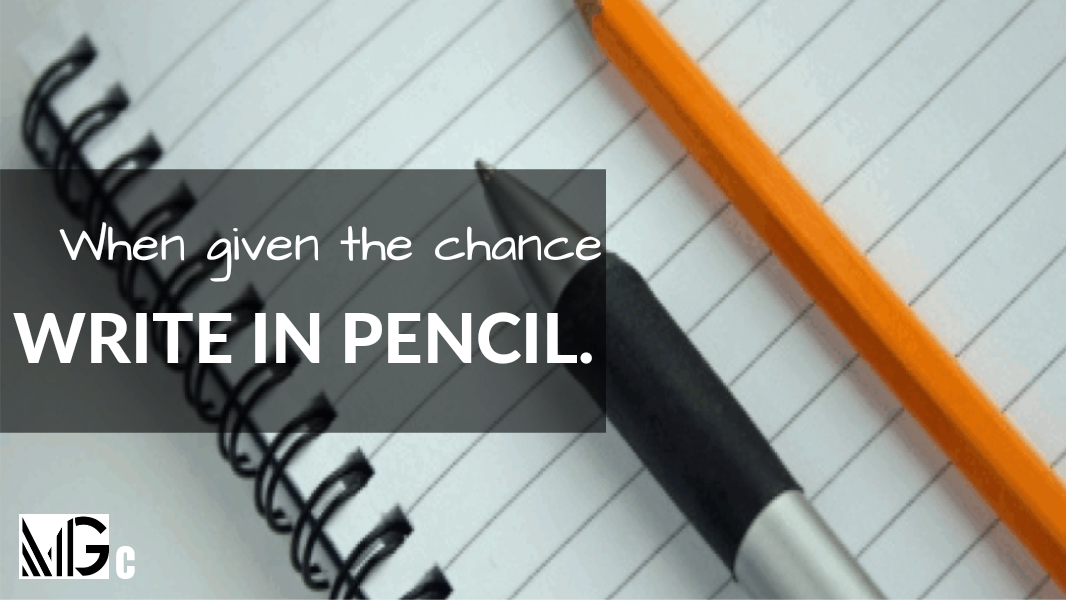Write in Pencil – MG Consultation, LLC